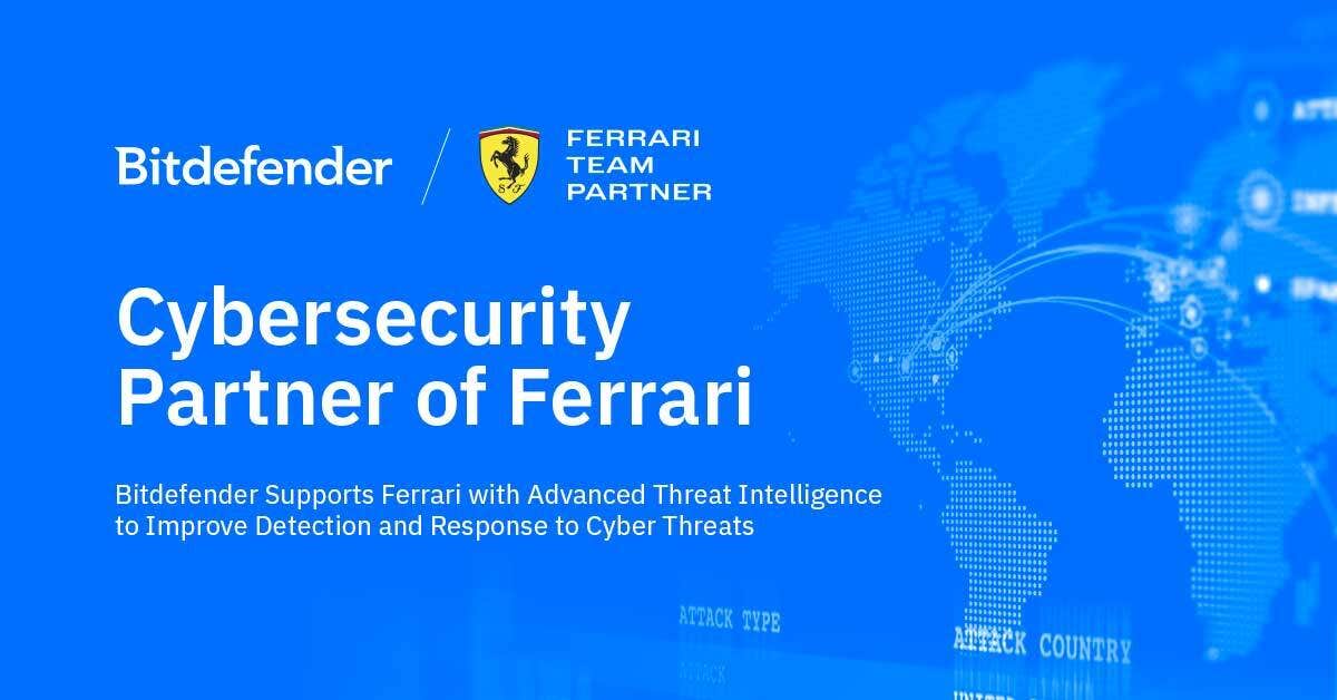 Bitdefender cybersecurity partner of Ferrari
