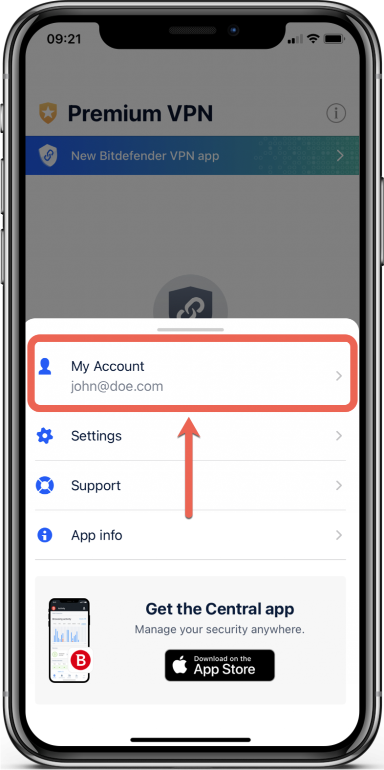 Switch Account: Connect your apps to another Bitdefender Central account
