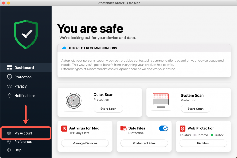 Switch Account: Connect your apps to another Bitdefender Central account