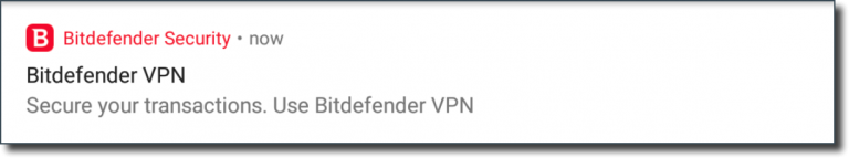 How to turn off banking related VPN notifications in Bitdefender Mobile ...