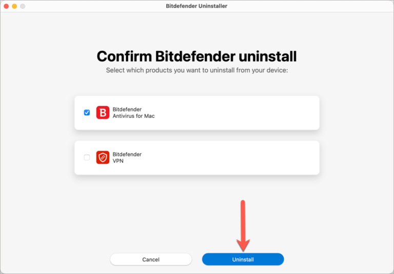 How to uninstall Bitdefender Antivirus for Mac