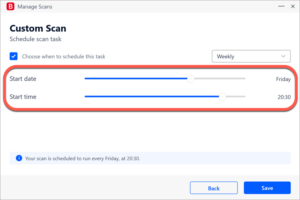 How to Schedule a Custom Scan in Bitdefender