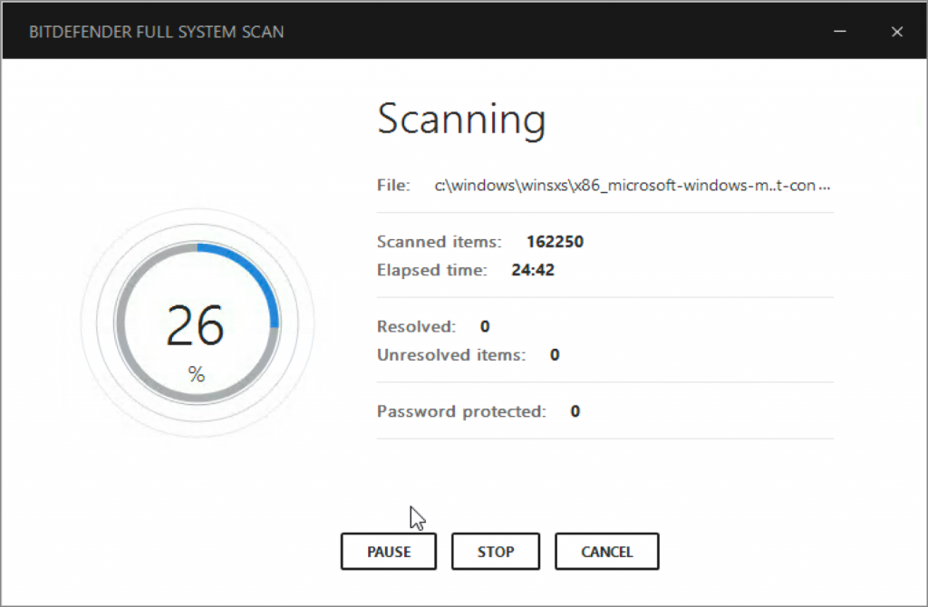 How to generate and submit a scan log with Bitdefender