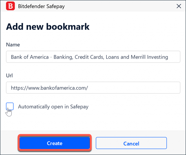 How to Add and Manage Bookmarks in Bitdefender Safepay