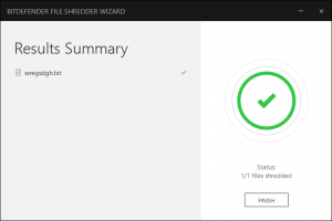 How to delete a file permanently using Bitdefender