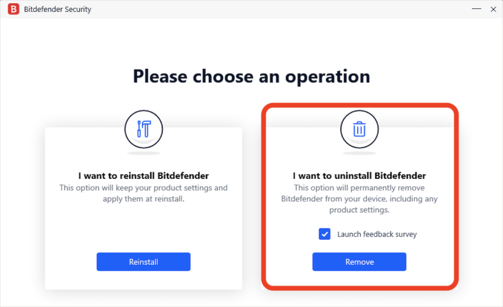 How to Uninstall Your Bitdefender Security Solution on Windows