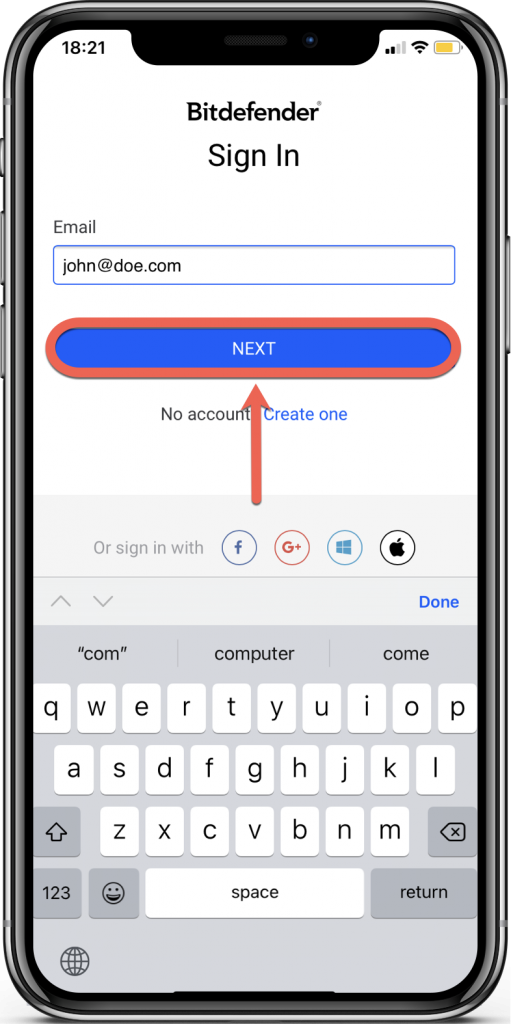 Install Bitdefender on all devices: Windows, macOS, Android, iOS