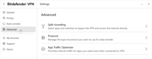 Bitdefender VPN for Windows: Connection, Settings, Subscriptions