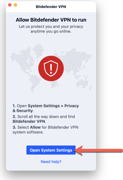 Bitdefender VPN for Mac: Interface, Connection, Settings
