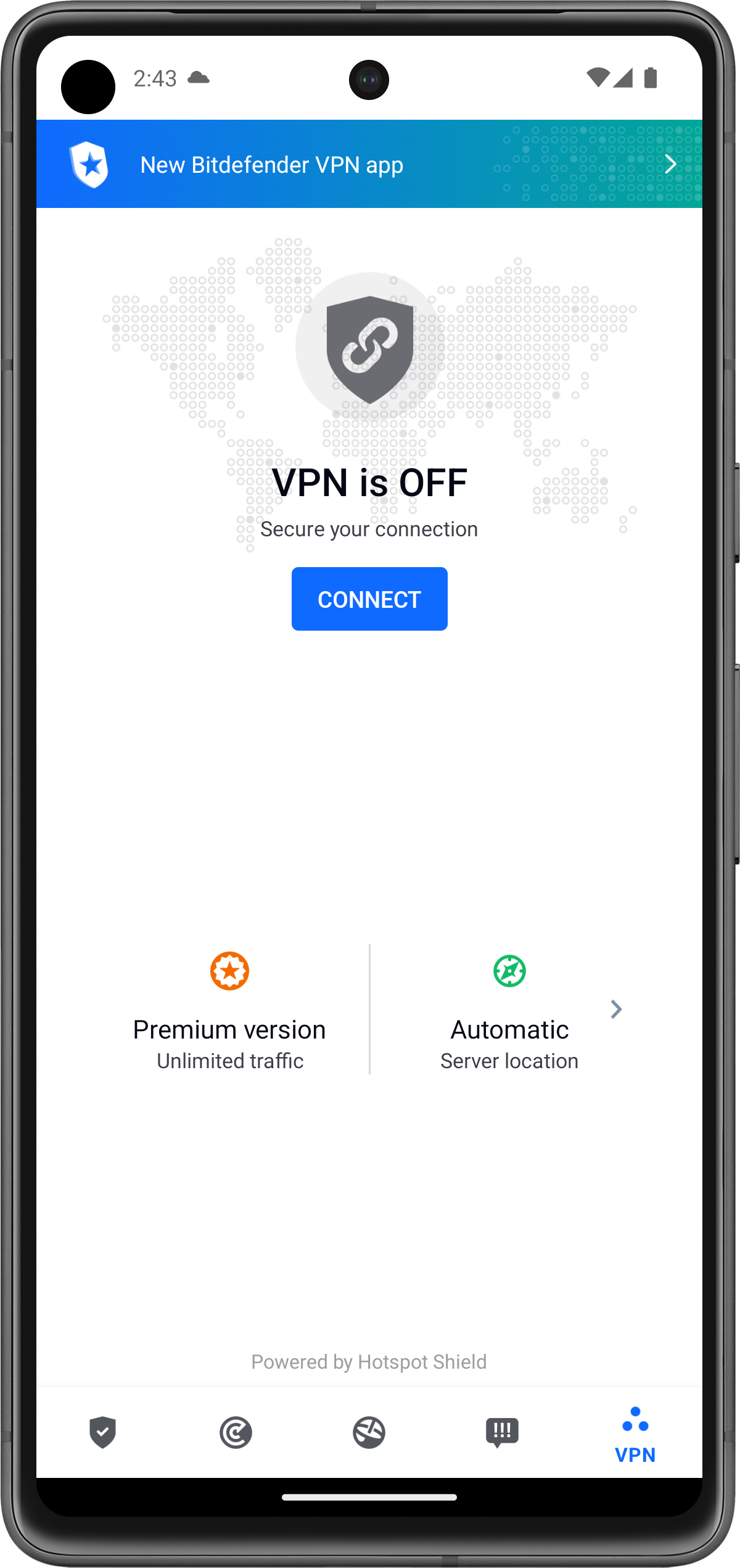 Bitdefender VPN for Android: Connection, Settings, Subscriptions