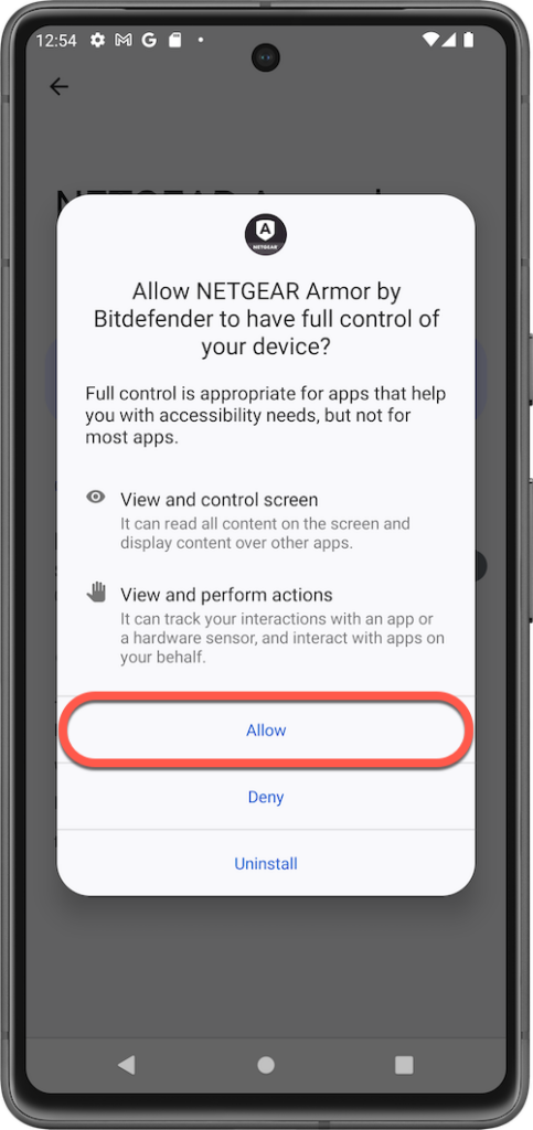 Install NETGEAR Armor by Bitdefender on Android