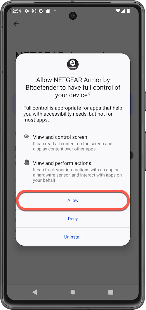 Install NETGEAR Armor by Bitdefender on Android