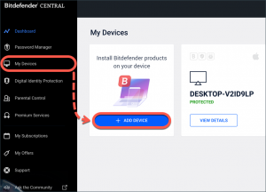 How to install Bitdefender on another device