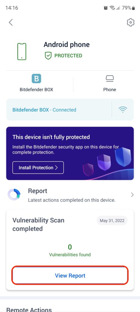 Assess Network Vulnerabilities with Bitdefender BOX Vulnerability Scan