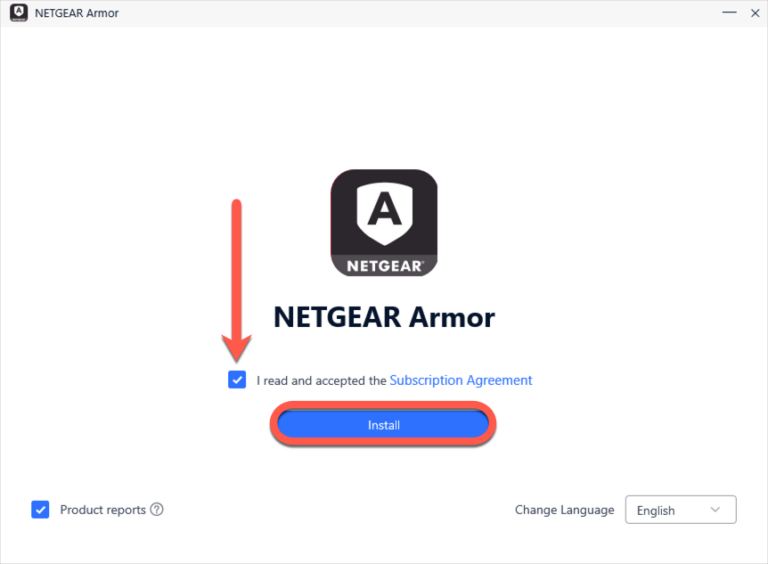 Install NETGEAR Armor by Bitdefender on Windows