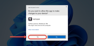 Install NETGEAR VPN by Bitdefender on Windows