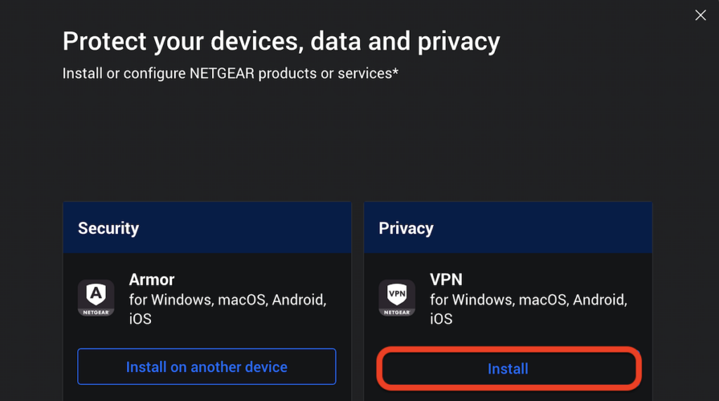 Install NETGEAR VPN by Bitdefender on Windows