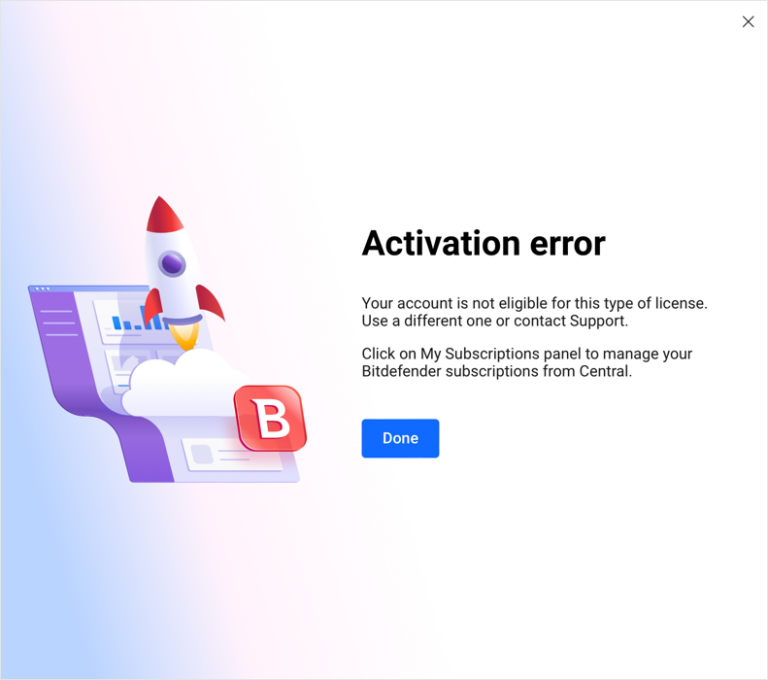 How to fix common Activation Errors in Bitdefender Central
