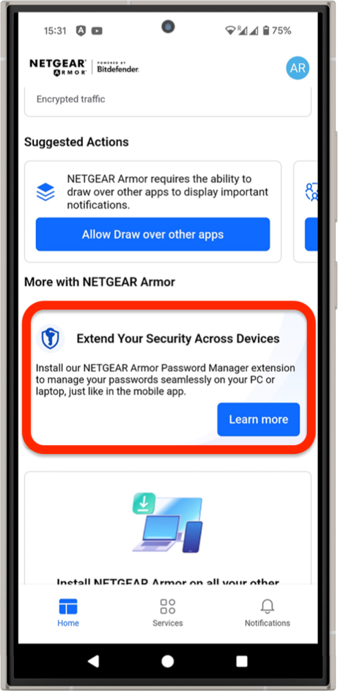 Install NETGEAR Armor on All Your Other Devices