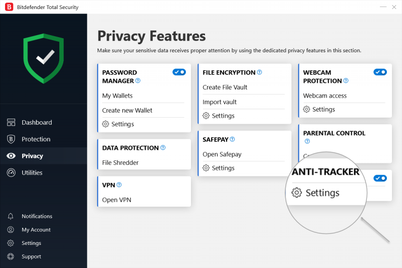 Bitdefender Anti-Tracker: how to install & enable - Bitdefender