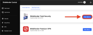 How do I update my Credit Card information? - Bitdefender