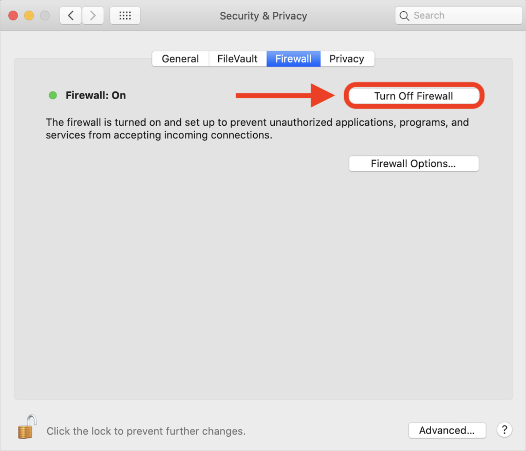 How to Turn Off the Firewall on macOS - Bitdefender Consumer Support Center