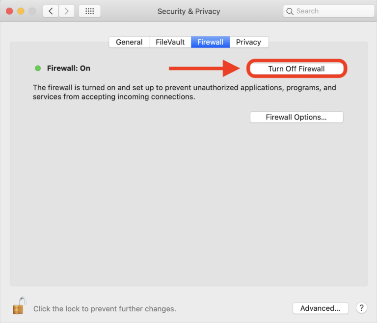How to Turn Off the Firewall on macOS - Bitdefender Consumer Support Center