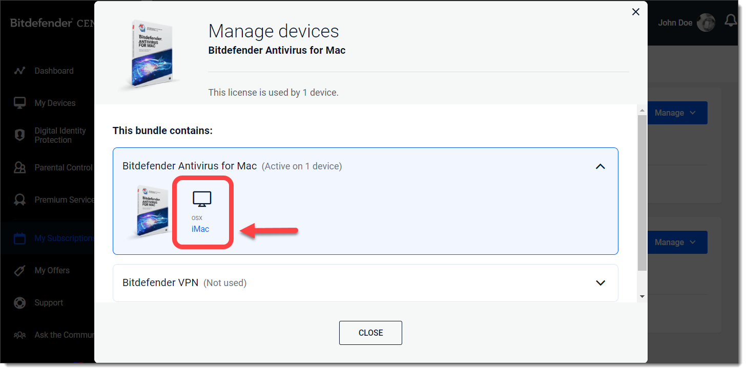 How to reallocate a device to another subscription