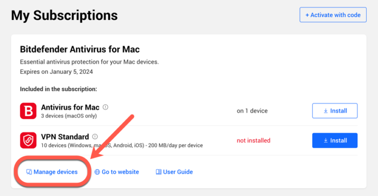 How do I Manage My Subscriptions in Bitdefender Central?