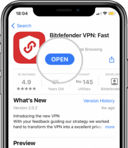 How to install Bitdefender VPN on iOS
