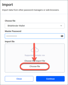 How to Import Passwords into Bitdefender Password Manager