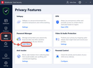Export & Move your Wallet data into Bitdefender Password Manager