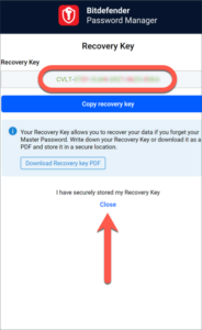 How to reset your Bitdefender Password Manager master password
