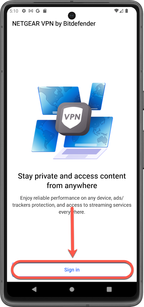 Install NETGEAR VPN by Bitdefender on Android