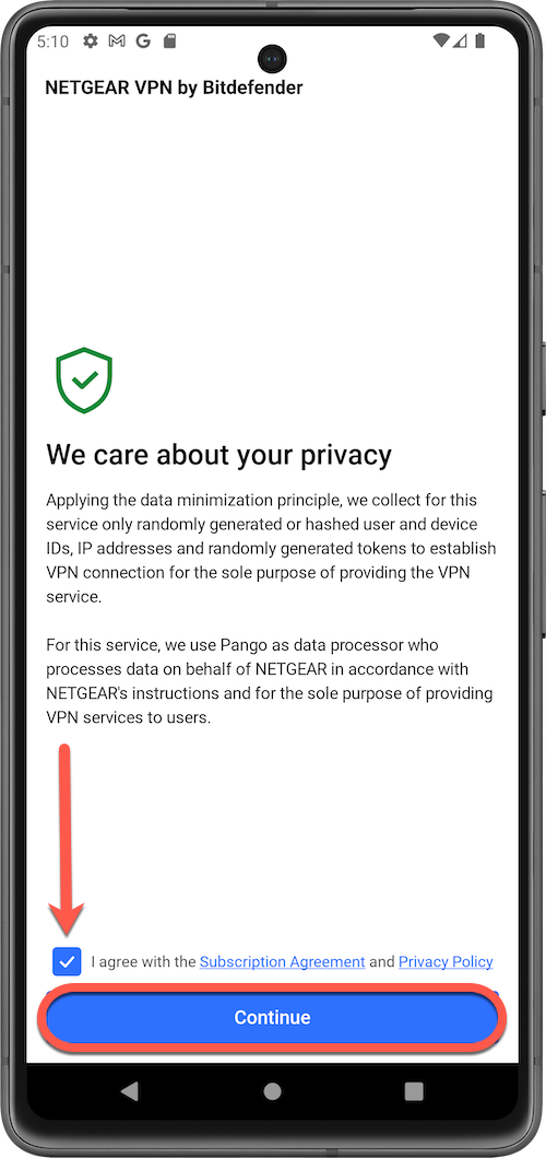 Install NETGEAR VPN by Bitdefender on Android