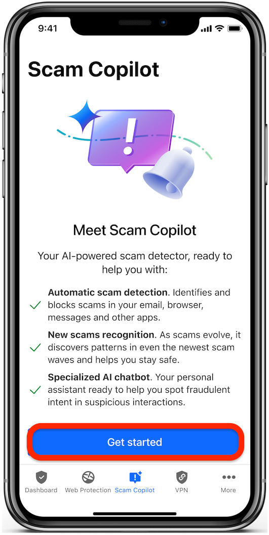 How to Set Up Scam Copilot on iOS - Bitdefender Consumer Support Center