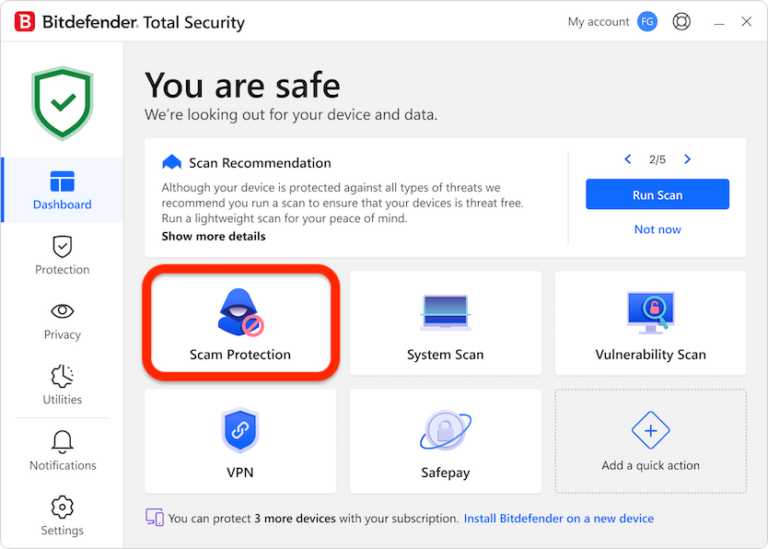 How to Set Up Scam Protection on Windows - Bitdefender Consumer Support ...