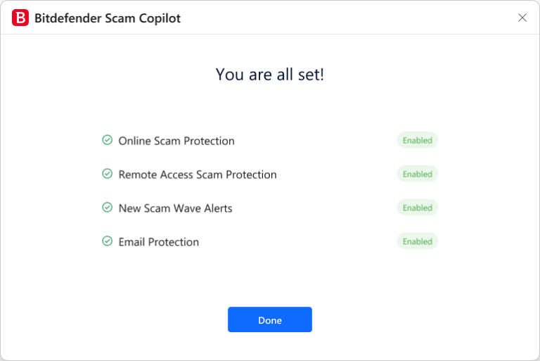 How to Set Up Scam Copilot on Windows - Bitdefender Consumer Support Center
