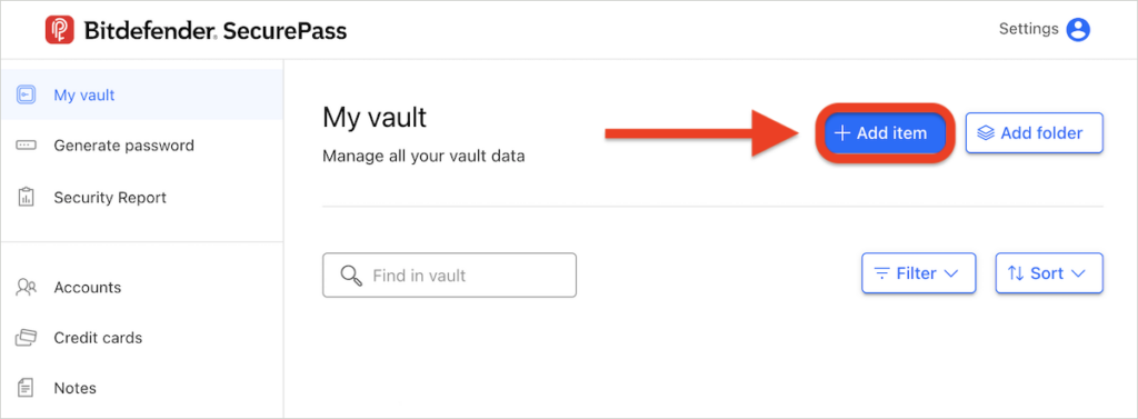 How to Manually Save Passwords in Bitdefender SecurePass