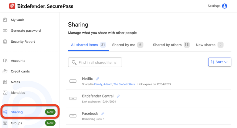 How to Share Passwords Securely with Bitdefender SecurePass
