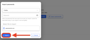 How to Import Passwords into Bitdefender SecurePass