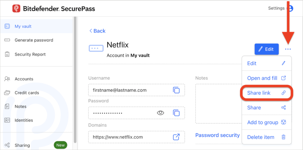 How to Share Passwords Securely with Bitdefender SecurePass