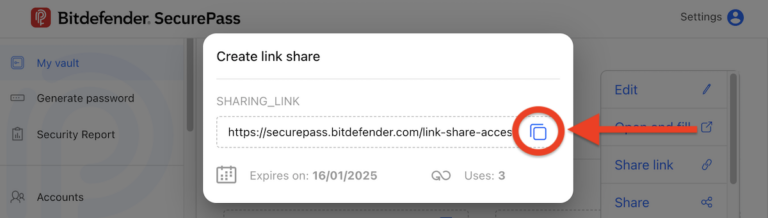 How to Share Passwords Securely with Bitdefender SecurePass