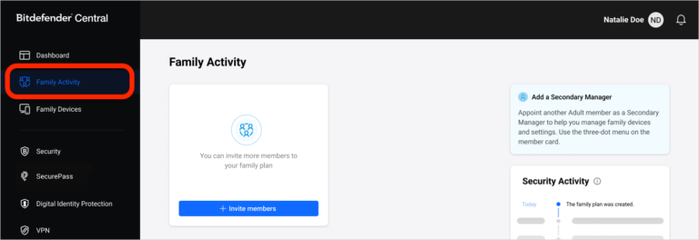 How to Use the Family Activity Dashboard