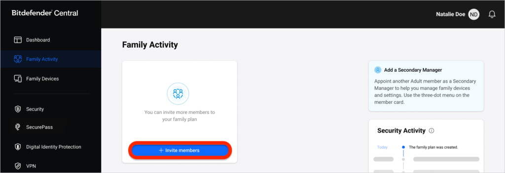 How to Use the Family Activity Dashboard