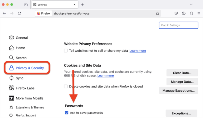 How to Disable Firefox's Built-in Password Manager - Bitdefender Consumer Support Center