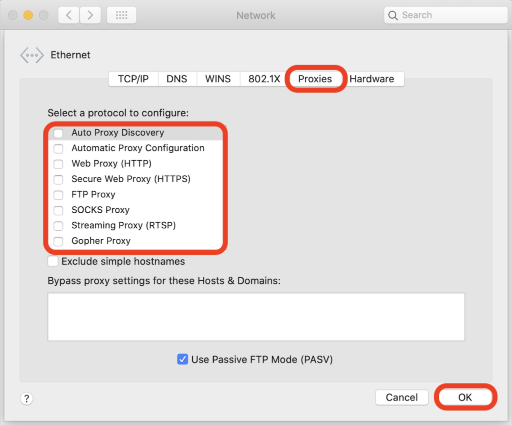 How to Turn Off Proxy Settings on macOS - Bitdefender Consumer Support ...