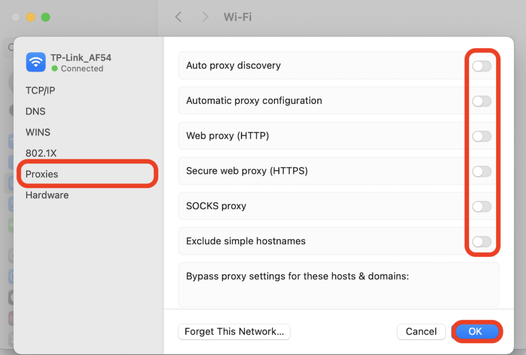 How to Turn Off Proxy Settings on macOS - Bitdefender Consumer Support ...