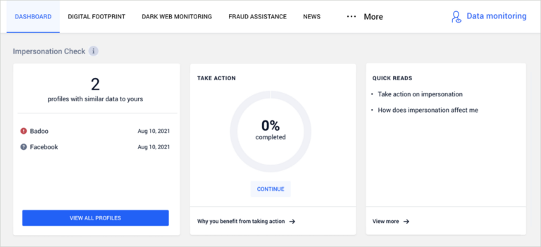 How to Navigate the Bitdefender Digital Identity Protection Dashboard