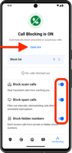 Set Up Call Blocking in Bitdefender Mobile Security for Android